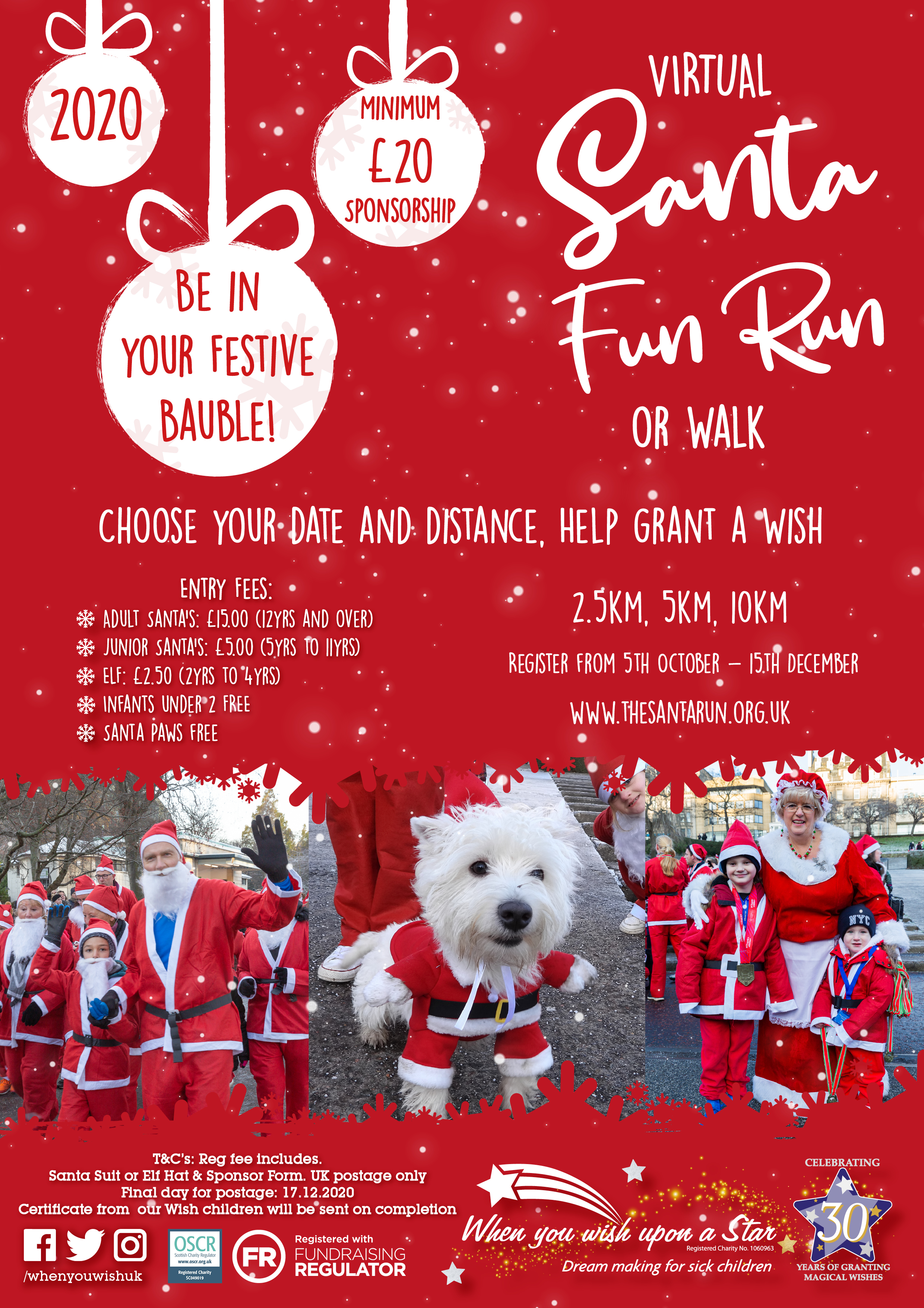 Events | The Virtual Santa Fun Run or Walk 2020 | When you Wish Upon a Star